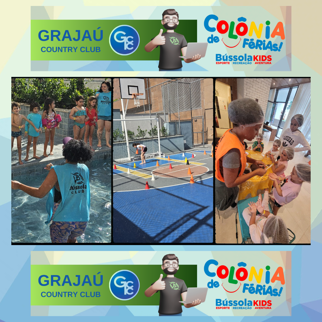 Colônia de Férias – GRAJAÚ COUNTRY – Verão – Bússola Club
